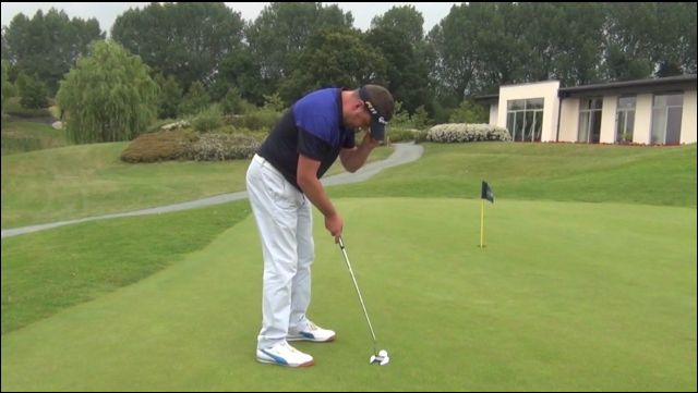Putting Tips Eyes over the ball drill